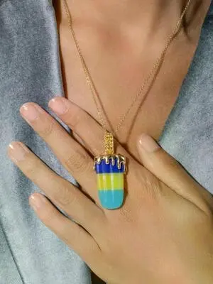 EDINA KISS Popsicle Pendant Necklace - Gold