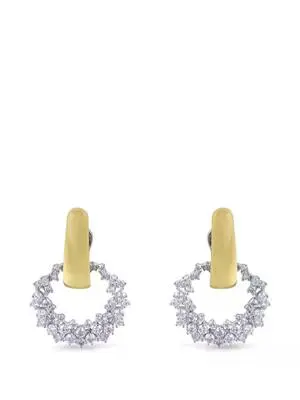 YEPREM Diamond Circle Drop Earrings