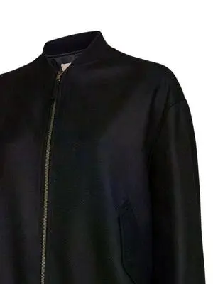 BLANCA VITA Chevron-pattern Wool Jacket