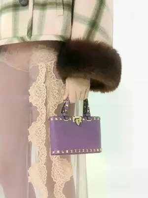 Valentino Garavani Rockstud Leather Tote Bag