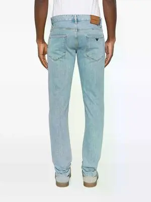 Emporio Armani Logo-plaque Slim-fit Jeans