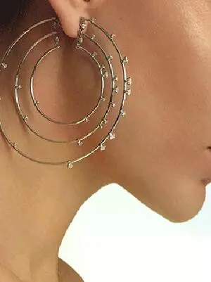 MATTIA CIELO Rugiada Diamond Hoop Earrings - Pink