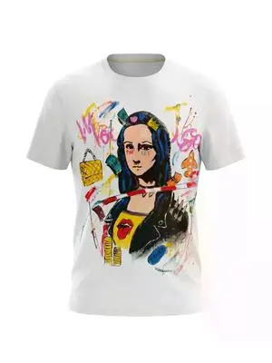 NOT PRINTED Mona Lisa Graphic-print T-shirt - White