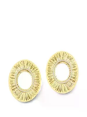 CAROL KAUFFMANN Large Explosion Diamond Earrings - Gold