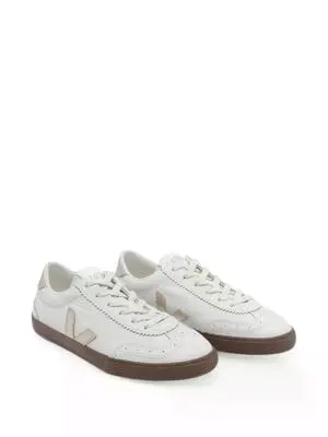 VEJA Volley Leather Platine Bark Sneakers - White