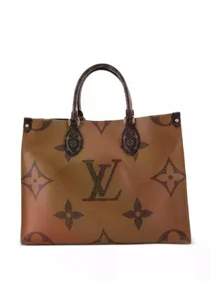LOUIS VUITTON Onthego Reverse Monogram Giant Mm Tote Bag - Brown