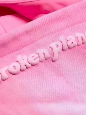 BROKEN PLANET Logo-print Zip-up Hoodie