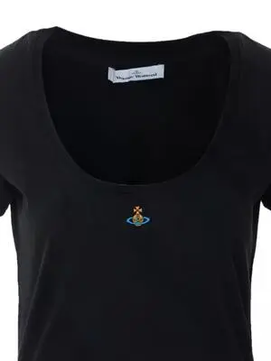 VIVIENNE WESTWOOD Lollo Orb-embroidered T-shirt