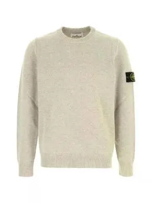 Stone Island 5100072 Lambswool Jumper - Neutrals
