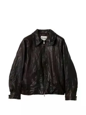 Miu Miu Leather Blouson Jacket