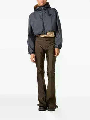 Miu Miu Technical Fabric And Shearling Windbreaker