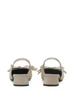 LANVIN Bow Detail Slingback Pumps - Neutrals