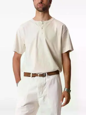 FORTELA Bliss Button-fastening T-shirt - Neutrals
