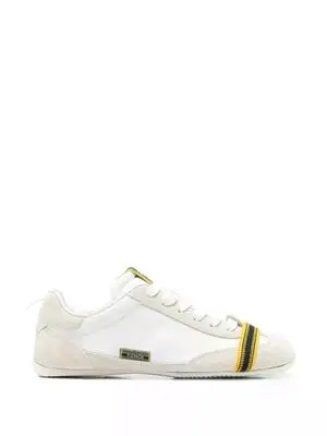 Fendi Panelled Logo Tag Sneakers - White