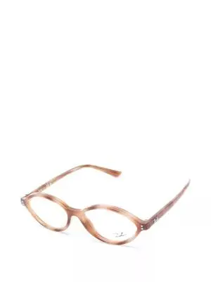 Ray-ban Romy Oval-frame Glasses - Brown