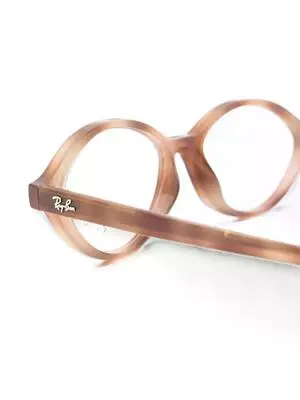Ray-ban Romy Oval-frame Glasses - Brown