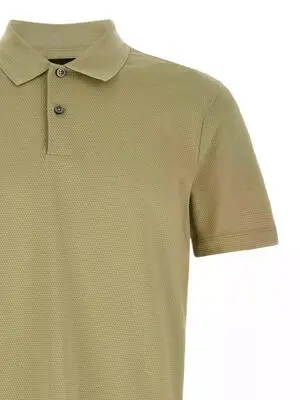 BOSS Cotton-blend Polo Shirt With Bubble-structured Jacquard