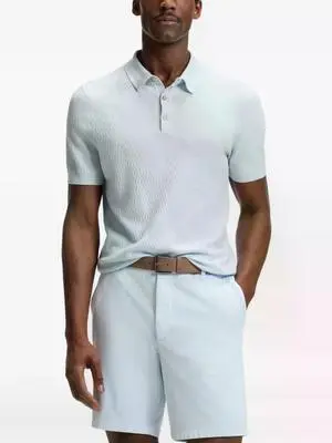 BOSS Regular-fit Knit Polo In Structured Fabric