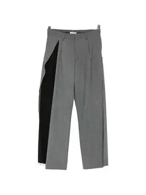 Undercover Raw-edge Panelled Trousers - Grey