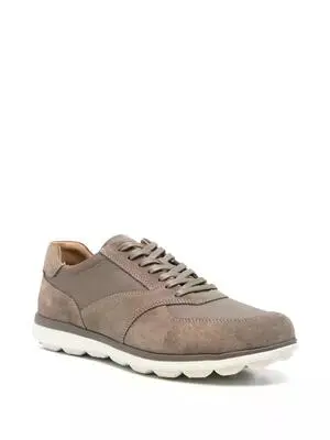 Geox Spherica Ec12 Panelled Suede Sneakers - Grey