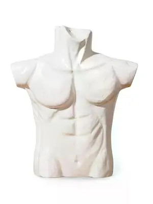 CU I SEEYOU Sculptural Male-torso Sculpture - White