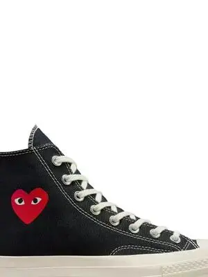Comme Des Garçons X Converse Heart-print High-top Sneakers