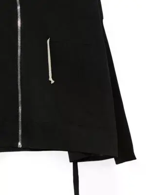 Rick Owens Asymmetric Zip Funnel Neck Sweatshirt