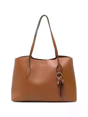 Guess Melody Logo-plaque Leather Shoulder Bag