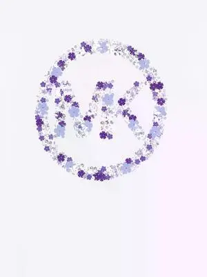 Michael Kors Sequin-embellished Floral-logo T-shirt