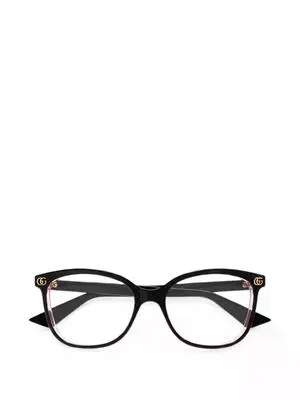 Gucci Geometric Frame Eyeglasses - Black