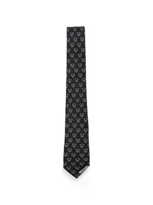 Moschino Teddy Bear Silk Tie - Black