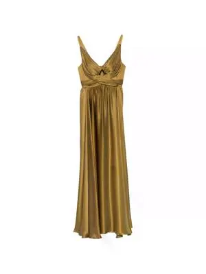Zimmermann Ruched Cut-out Maxi Dress - Green