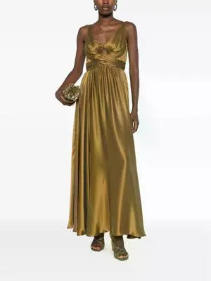 Zimmermann Ruched Cut-out Maxi Dress