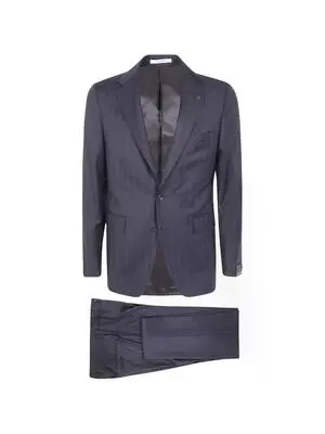 Tagliatore Bruce Single-breasted Suit Jacket - Blue