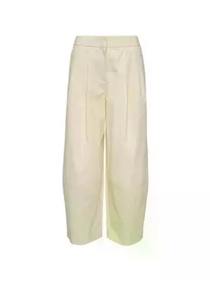 CLUB21 Pleated Wide-leg Trousers - White
