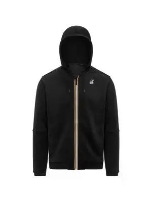 K-WAY Prosper Logo-patch Hooded Jacket - Black