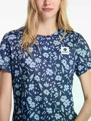 SAYSKY Floral Print Crewneck T-shirt