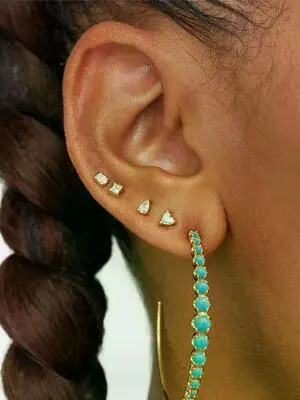 Jennifer Meyer Stone Earrings