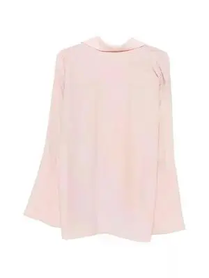 ALAINPAUL Bell-sleeve Polo Top