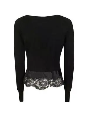 Ermanno Scervino Lace-trim Layered Cardigan