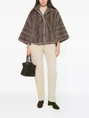 VALENTINI 1972 High-neck Drawstring-waist Jacket