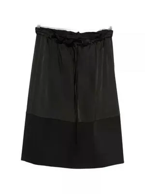 ALAINPAUL Drawstring-fastening Mini Skirt - Black