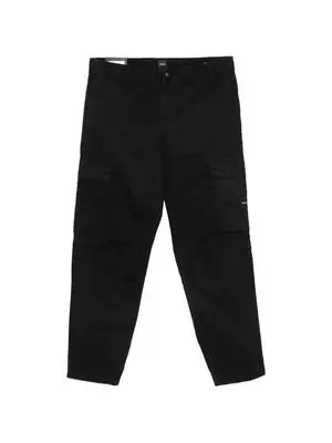 BOSS Logo-patch Cargo Trousers - Black