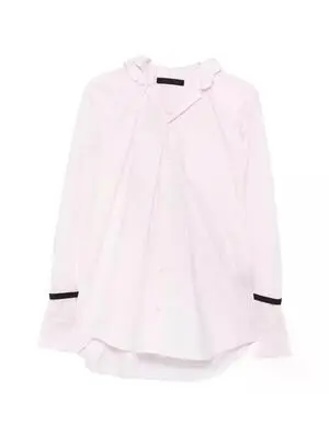 ALAINPAUL Logo-strap Chest-pocket Shirt - Pink