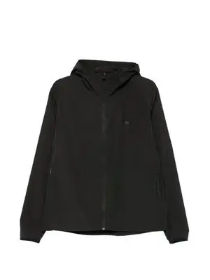 BOSS Hooded Zip-up Jacket With Logo Detail - Black