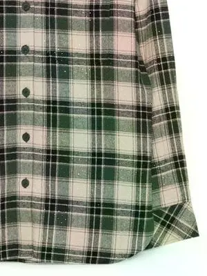 P.a.r.o.s.h Check-pattern Rhinestone-embellished Shirt