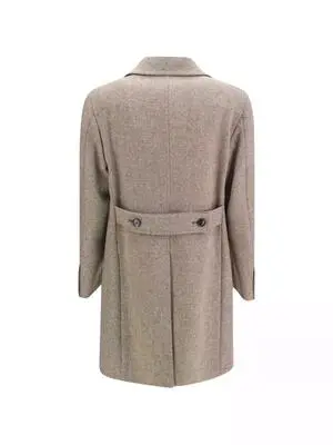 Tagliatore Herringbone-pattern Double-breasted Coat