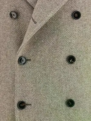 Tagliatore Herringbone-pattern Double-breasted Coat