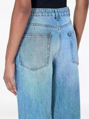 RÓHE Bruun Wide-leg Jeans - Blue
