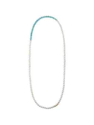 YUTAI Turquoise And Cultured Akoya Pearl Necklace - White